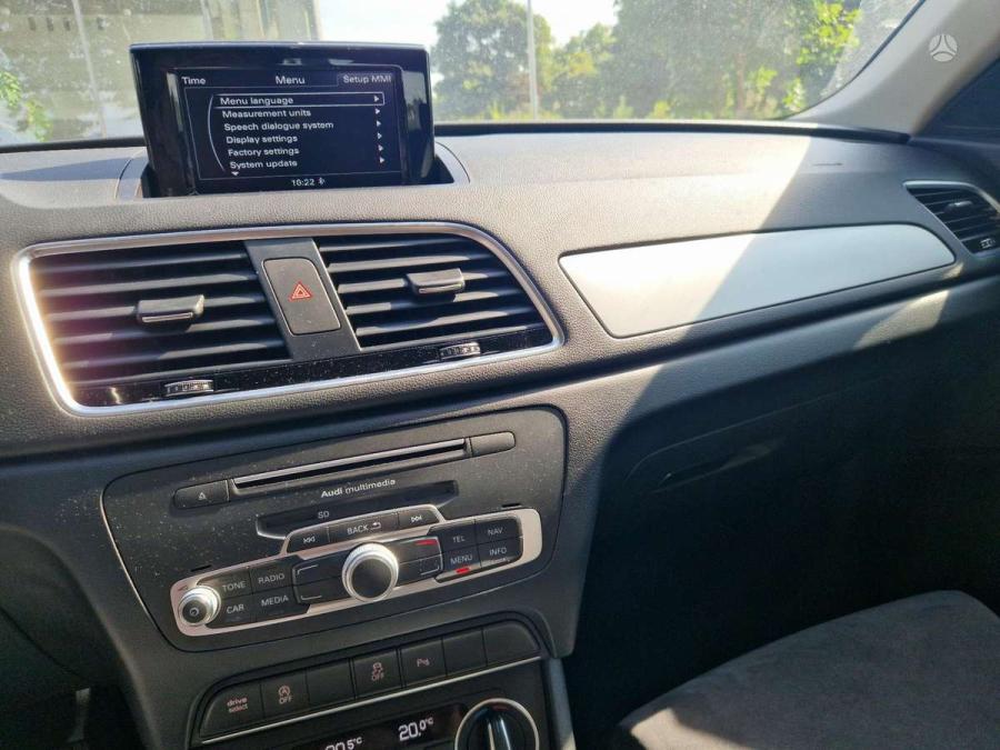 White Audi Q3 2015 in Vilnius, with an engine capacity of 1.40 L and mileage of 189 thousand km for 12500 €, photo 14 on AUTOMOTO.COM.LV