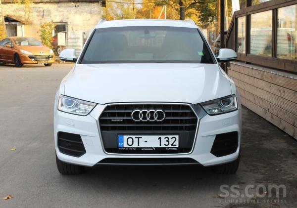 Balts Audi Q3 2015 Rīga, ar dzinēja tilpumu 2.00 L un nobraukumu 0 tūkst. km par 13750 €, foto 4 vietnē AUTOMOTO.COM.LV