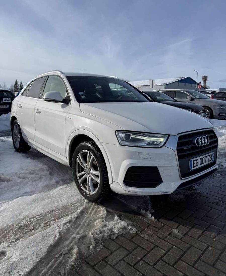 White Audi Q3 2016 in Taurage, with an engine capacity of 2.00 L and mileage of 170 thousand km for 10300 €, photo 1 on AUTOMOTO.COM.LV