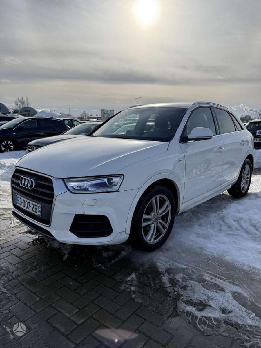 White Audi Q3 2016 in Taurage, with an engine capacity of 2.00 L and mileage of 170 thousand km for 10300 €, photo 2 on AUTOMOTO.COM.LV