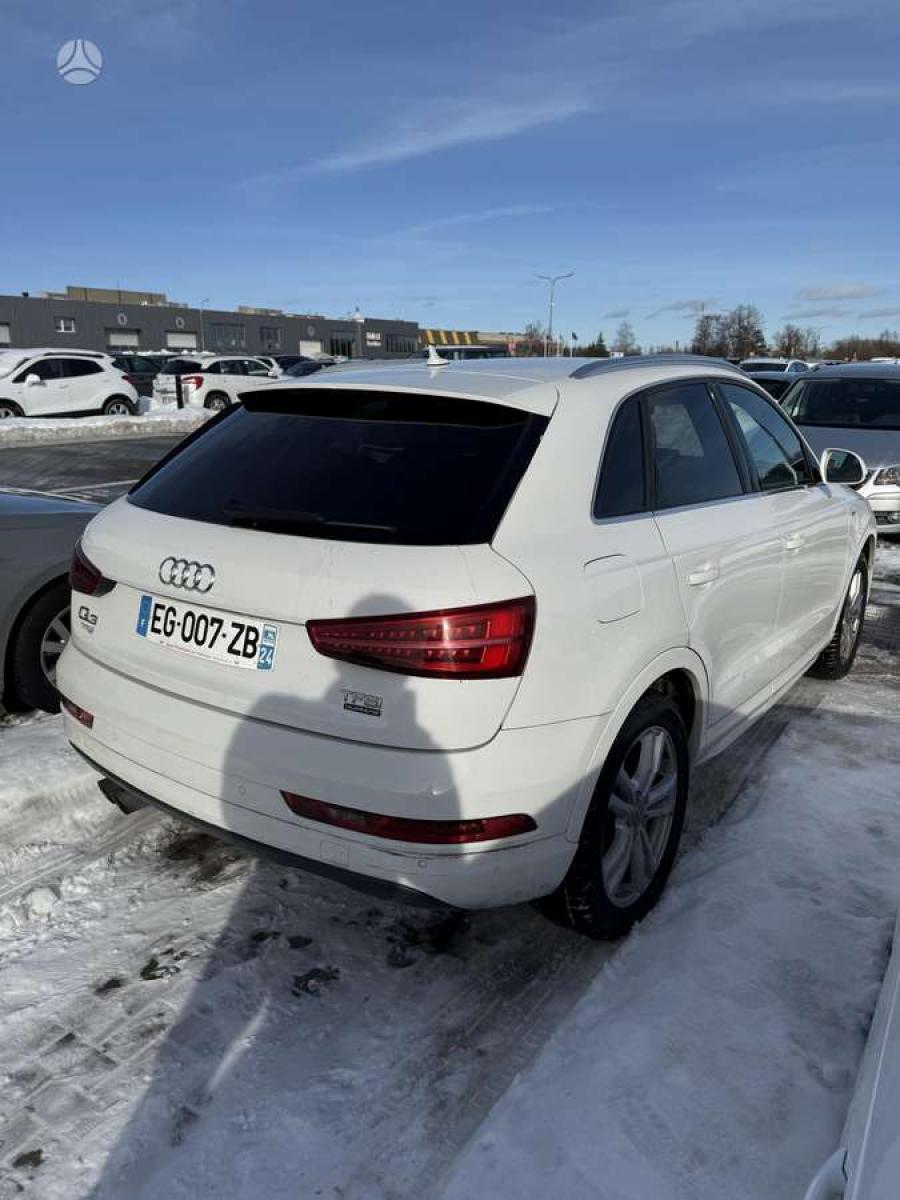 White Audi Q3 2016 in Taurage, with an engine capacity of 2.00 L and mileage of 170 thousand km for 10300 €, photo 4 on AUTOMOTO.COM.LV
