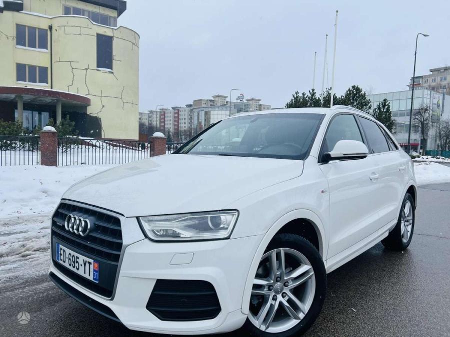 White Audi Q3 2016 in Kaunas, with an engine capacity of 2.00 L and mileage of 249 thousand km for 13500 €, photo 1 on AUTOMOTO.COM.LV