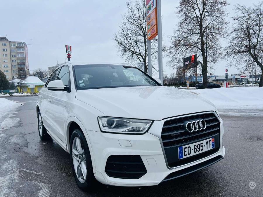 White Audi Q3 2016 in Kaunas, with an engine capacity of 2.00 L and mileage of 249 thousand km for 13500 €, photo 7 on AUTOMOTO.COM.LV