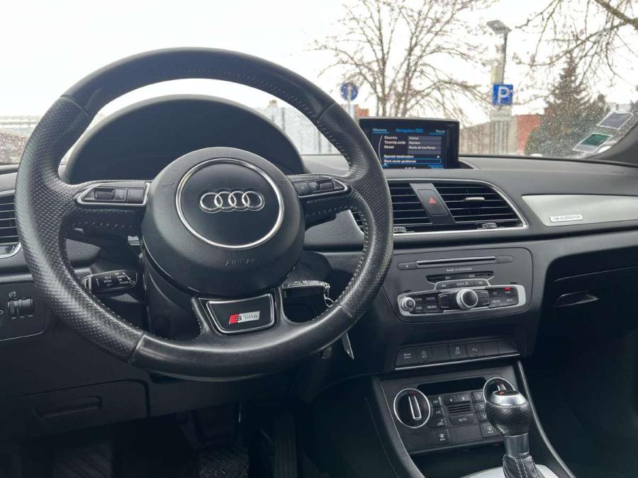 White Audi Q3 2016 in Kaunas, with an engine capacity of 2.00 L and mileage of 249 thousand km for 13500 €, photo 20 on AUTOMOTO.COM.LV
