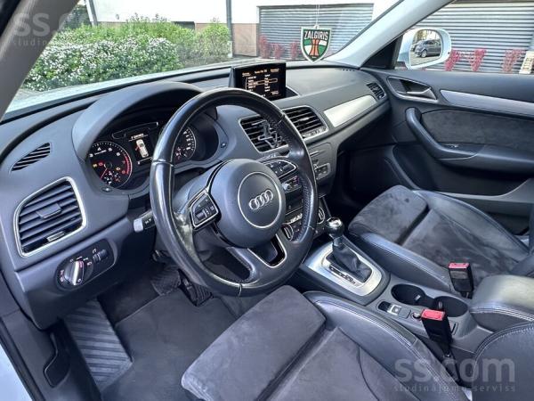 White Audi Q3 2016 in Riga, with an engine capacity of 1.40 L and mileage of 90 thousand km for 14500 €, photo 7 on AUTOMOTO.COM.LV