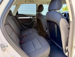 White Audi Q3 2016 in Panevezys, with an engine capacity of 1.97 L and mileage of 262 thousand km for 11300 €, photo 20 on AUTOMOTO.COM.LV