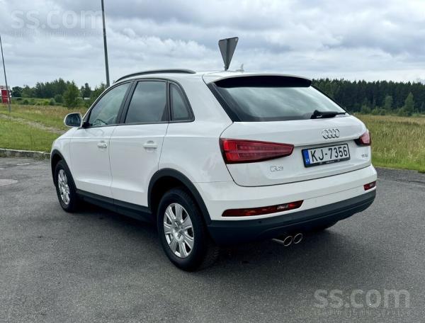 White Audi Q3 2016 in Riga, with an engine capacity of 1.50 L and mileage of 173 thousand km for 14500 €, photo 4 on AUTOMOTO.COM.LV