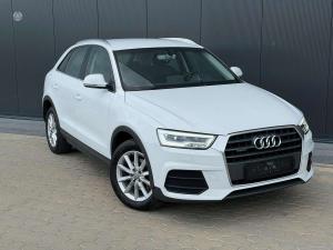 White Audi Q3 2016 in Vilnius, with an engine capacity of 1.97 L and mileage of 258 thousand km for 13600 €, photo  on AUTOMOTO.COM.LV