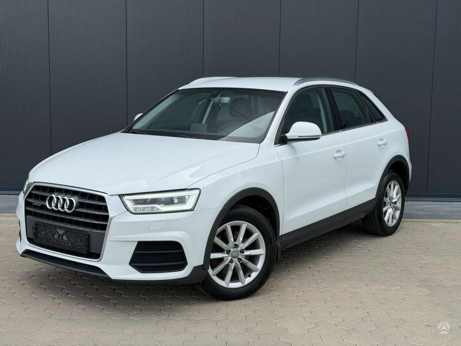 White Audi Q3 2016 in Vilnius, with an engine capacity of 1.97 L and mileage of 258 thousand km for 13600 €, photo 3 on AUTOMOTO.COM.LV