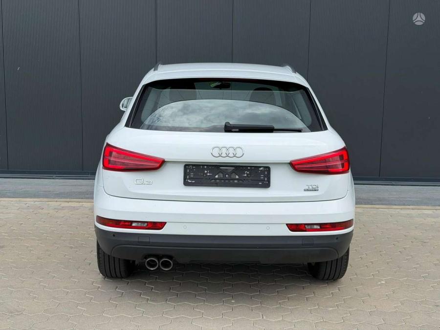 White Audi Q3 2016 in Vilnius, with an engine capacity of 1.97 L and mileage of 258 thousand km for 13600 €, photo 6 on AUTOMOTO.COM.LV