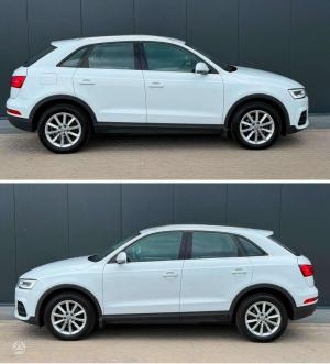 White Audi Q3 2016 in Vilnius, with an engine capacity of 1.97 L and mileage of 258 thousand km for 13600 €, photo 9 on AUTOMOTO.COM.LV