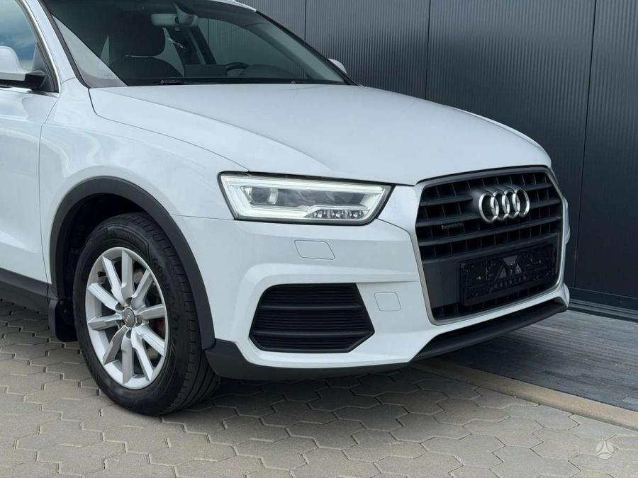 White Audi Q3 2016 in Vilnius, with an engine capacity of 1.97 L and mileage of 258 thousand km for 13600 €, photo 15 on AUTOMOTO.COM.LV