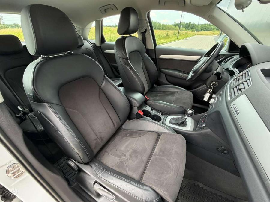 White Audi Q3 2016 in Vilnius, with an engine capacity of 1.97 L and mileage of 258 thousand km for 13600 €, photo 20 on AUTOMOTO.COM.LV