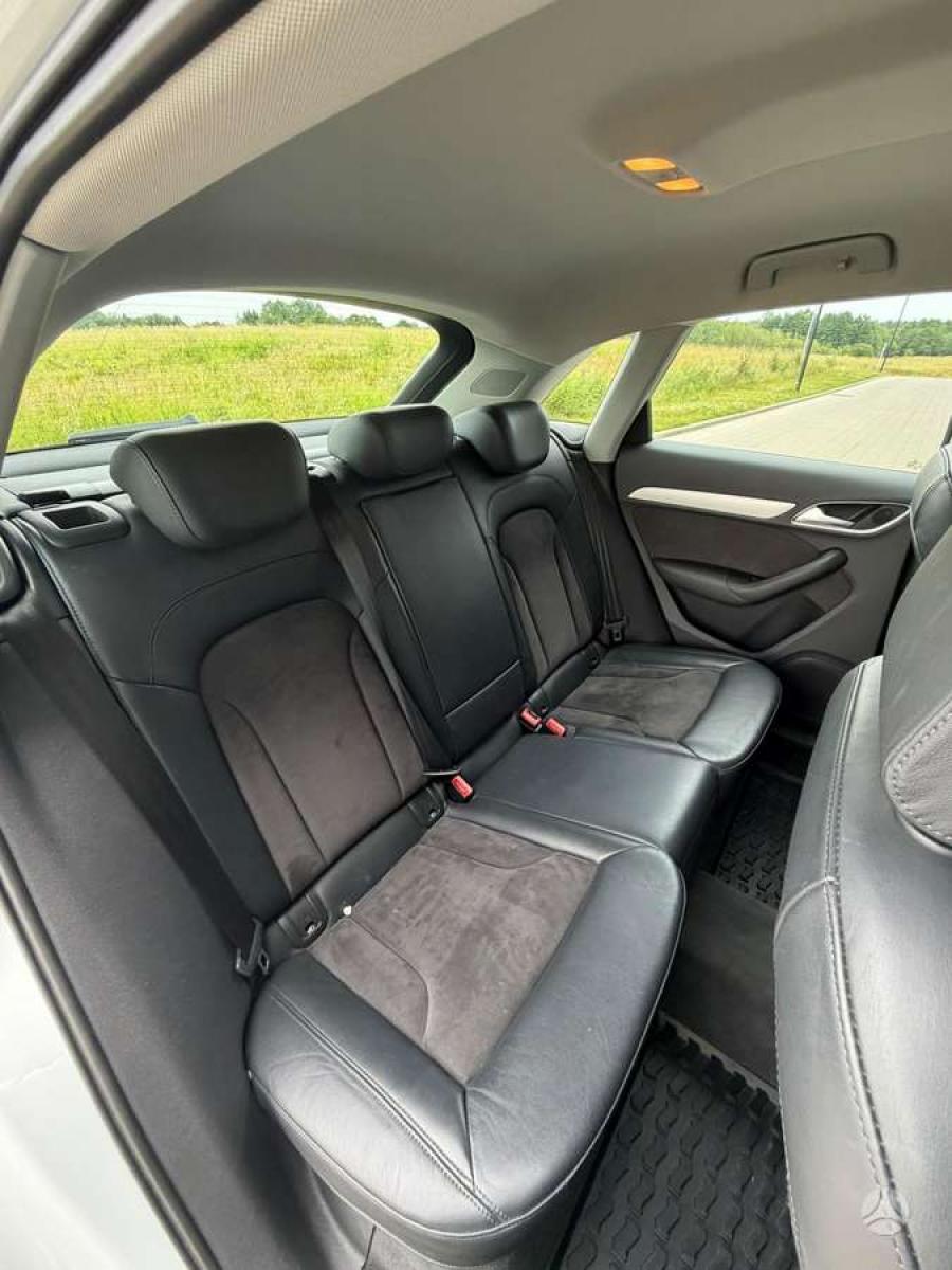 White Audi Q3 2016 in Vilnius, with an engine capacity of 1.97 L and mileage of 258 thousand km for 13600 €, photo 21 on AUTOMOTO.COM.LV