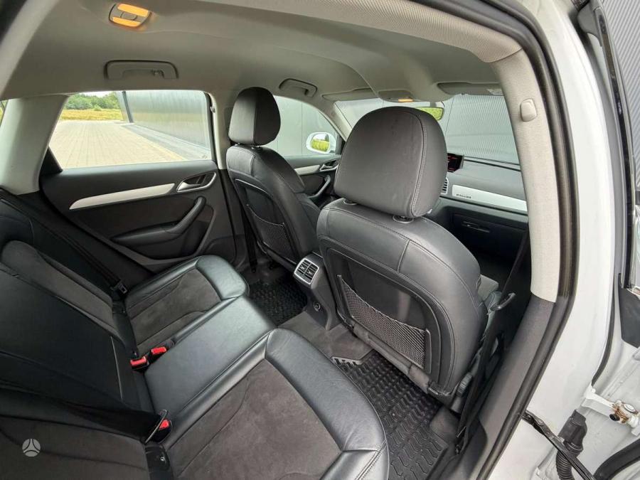 White Audi Q3 2016 in Vilnius, with an engine capacity of 1.97 L and mileage of 258 thousand km for 13600 €, photo 22 on AUTOMOTO.COM.LV