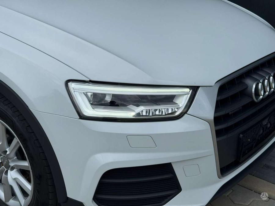 White Audi Q3 2016 in Vilnius, with an engine capacity of 1.97 L and mileage of 258 thousand km for 13600 €, photo 28 on AUTOMOTO.COM.LV