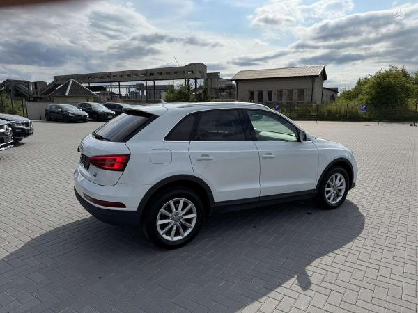 White Audi Q3 2016 in Telschi, with an engine capacity of 1.97 L and mileage of 240 thousand km for 10999 €, photo 7 on AUTOMOTO.COM.LV