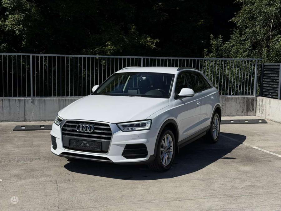 White Audi Q3 2016 in Vilnius, with an engine capacity of 1.97 L and mileage of 259 thousand km for 12900 €, photo 3 on AUTOMOTO.COM.LV
