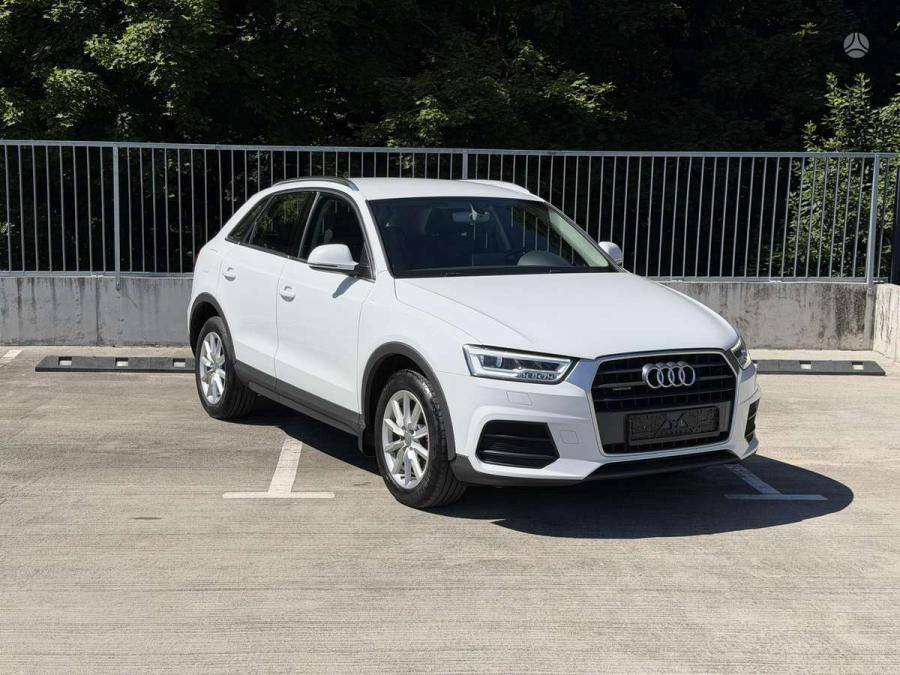 White Audi Q3 2016 in Vilnius, with an engine capacity of 1.97 L and mileage of 259 thousand km for 12900 €, photo 6 on AUTOMOTO.COM.LV