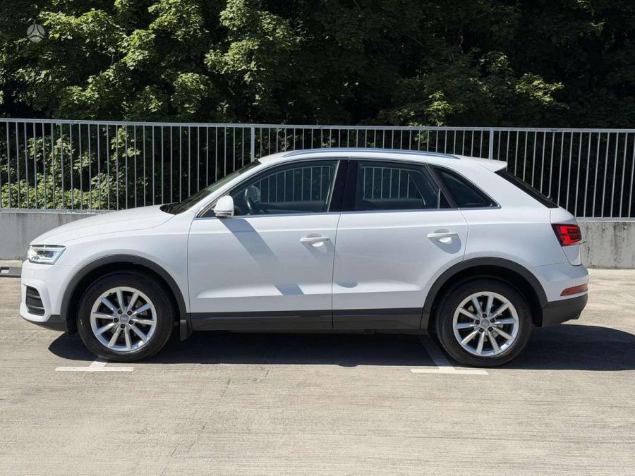 White Audi Q3 2016 in Vilnius, with an engine capacity of 1.97 L and mileage of 259 thousand km for 12900 €, photo 11 on AUTOMOTO.COM.LV
