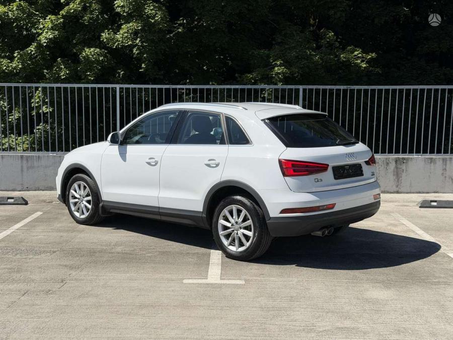 White Audi Q3 2016 in Vilnius, with an engine capacity of 1.97 L and mileage of 259 thousand km for 12900 €, photo 14 on AUTOMOTO.COM.LV