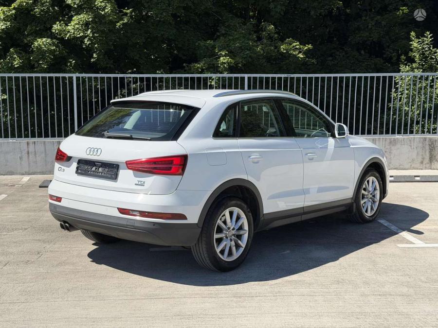 White Audi Q3 2016 in Vilnius, with an engine capacity of 1.97 L and mileage of 259 thousand km for 12900 €, photo 18 on AUTOMOTO.COM.LV
