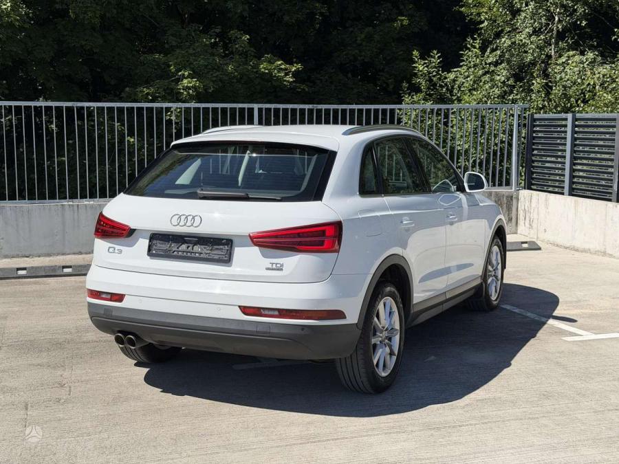 White Audi Q3 2016 in Vilnius, with an engine capacity of 1.97 L and mileage of 259 thousand km for 12900 €, photo 19 on AUTOMOTO.COM.LV