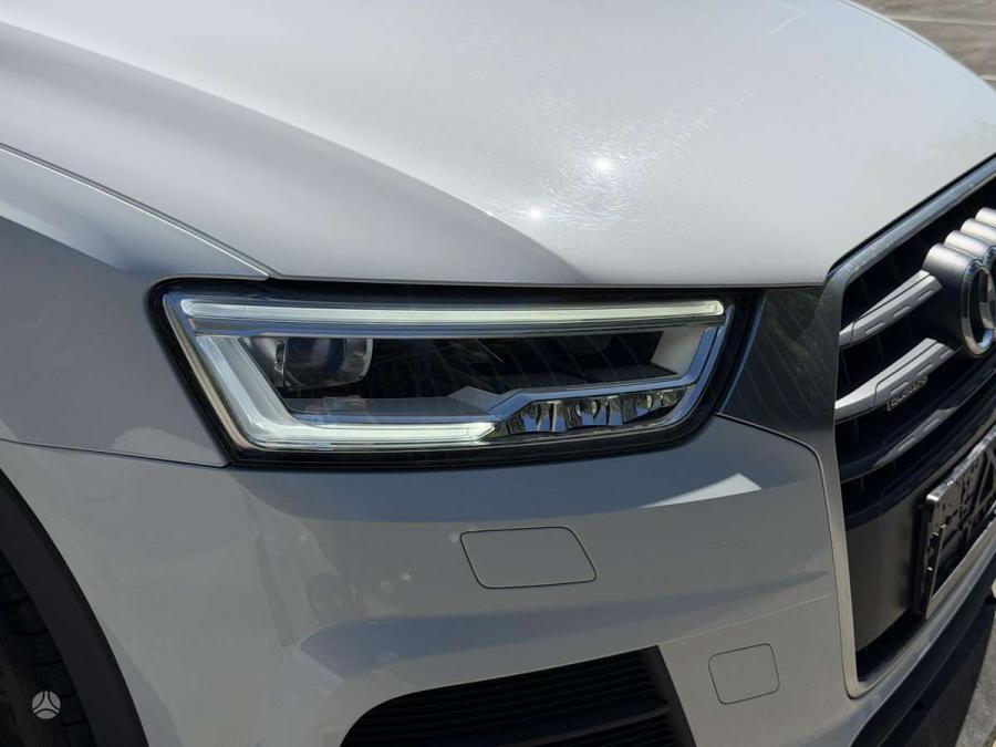 White Audi Q3 2016 in Vilnius, with an engine capacity of 1.97 L and mileage of 259 thousand km for 12900 €, photo 21 on AUTOMOTO.COM.LV