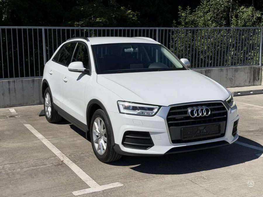 White Audi Q3 2016 in Vilnius, with an engine capacity of 1.97 L and mileage of 259 thousand km for 12900 €, photo 27 on AUTOMOTO.COM.LV
