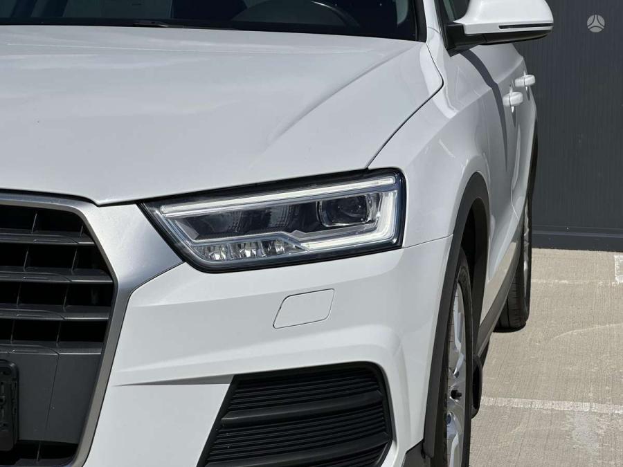 White Audi Q3 2016 in Vilnius, with an engine capacity of 1.97 L and mileage of 259 thousand km for 12900 €, photo 32 on AUTOMOTO.COM.LV