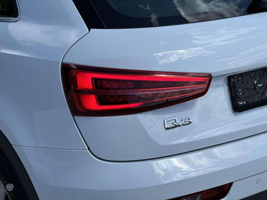 White Audi Q3 2016 in Vilnius, with an engine capacity of 1.97 L and mileage of 259 thousand km for 12900 €, photo 34 on AUTOMOTO.COM.LV