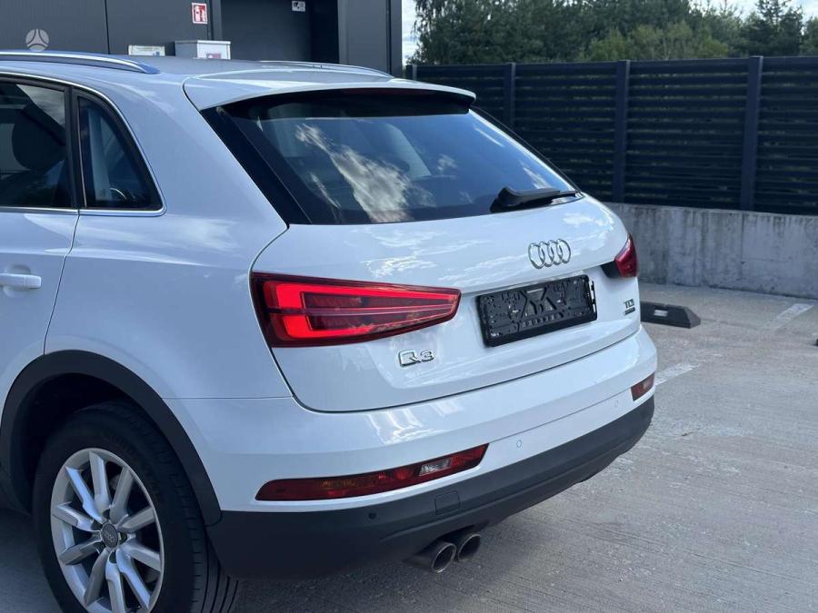 White Audi Q3 2016 in Vilnius, with an engine capacity of 1.97 L and mileage of 259 thousand km for 12900 €, photo 36 on AUTOMOTO.COM.LV