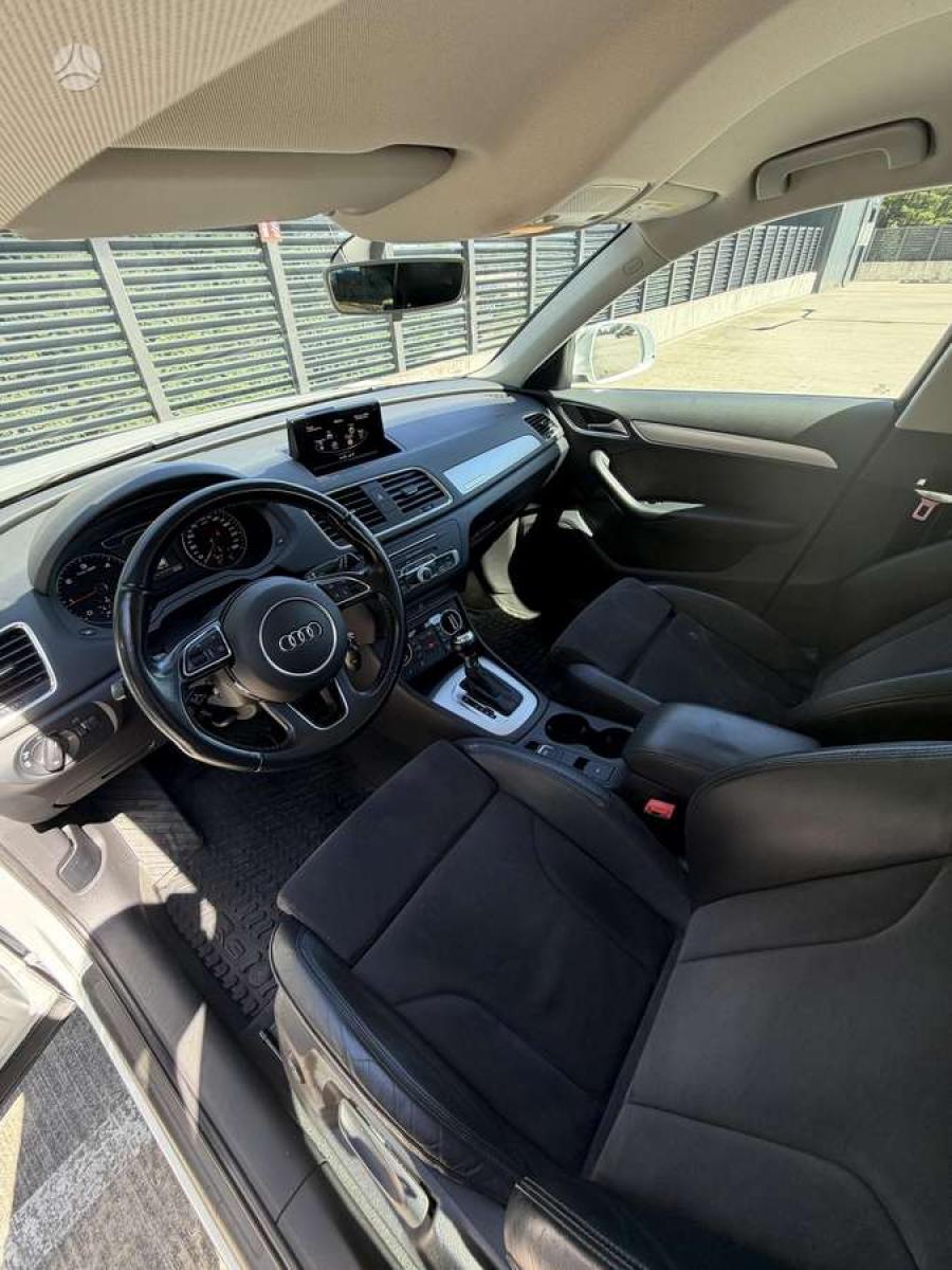 White Audi Q3 2016 in Vilnius, with an engine capacity of 1.97 L and mileage of 259 thousand km for 12900 €, photo 42 on AUTOMOTO.COM.LV