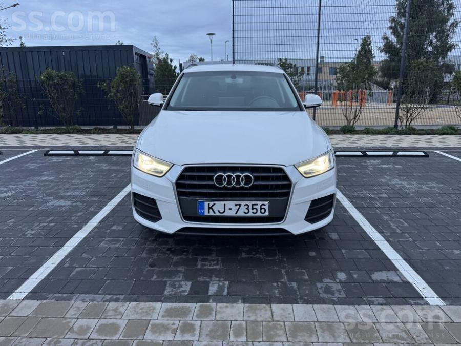 White Audi Q3 2016 in Riga, with an engine capacity of 1.40 L and mileage of 175 thousand km for 13000 €, photo 1 on AUTOMOTO.COM.LV