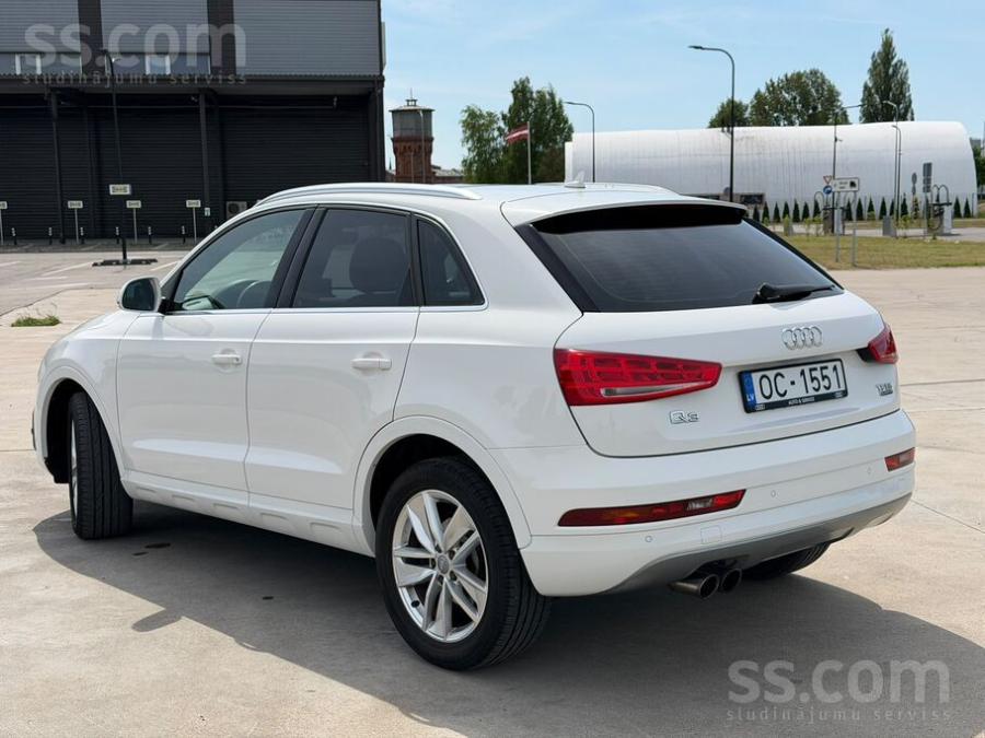 Balts Audi Q3 2017 Liepāja, ar dzinēja tilpumu 2.00 L un nobraukumu 128 tūkst. km par 16500 €, foto 6 vietnē AUTOMOTO.COM.LV