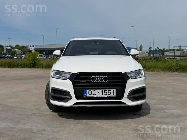White Audi Q3 2017 in Liepaja, with an engine capacity of 2.00 L and mileage of 128 thousand km for 16500 €, photo 10 on AUTOMOTO.COM.LV