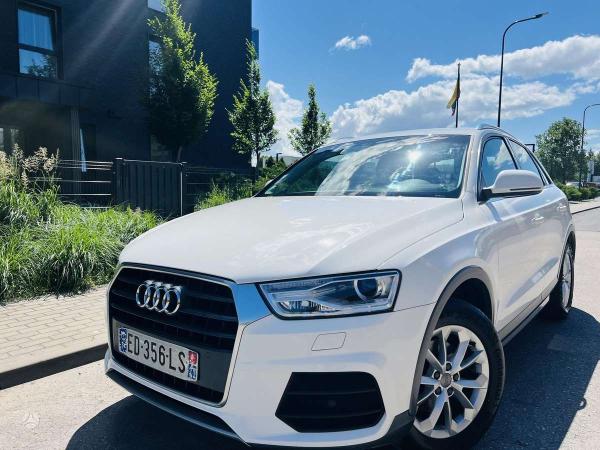 White Audi Q3 2017 in Kaunas, with an engine capacity of 1.40 L and mileage of 107 thousand km for 13999 €, photo 2 on AUTOMOTO.COM.LV