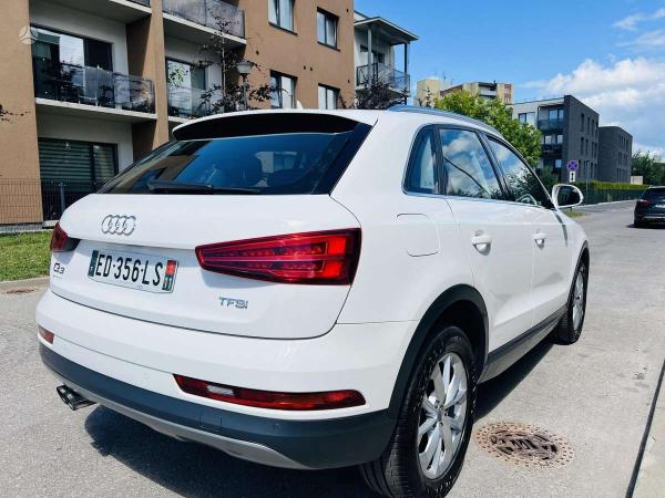 White Audi Q3 2017 in Kaunas, with an engine capacity of 1.40 L and mileage of 107 thousand km for 13999 €, photo 4 on AUTOMOTO.COM.LV