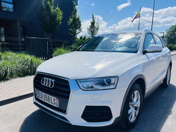 White Audi Q3 2017 in Kaunas, with an engine capacity of 1.40 L and mileage of 107 thousand km for 13999 €, photo 8 on AUTOMOTO.COM.LV