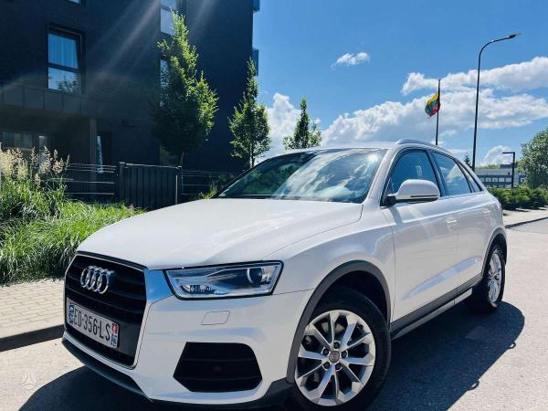 White Audi Q3 2017 in Kaunas, with an engine capacity of 1.40 L and mileage of 107 thousand km for 13999 €, photo 10 on AUTOMOTO.COM.LV