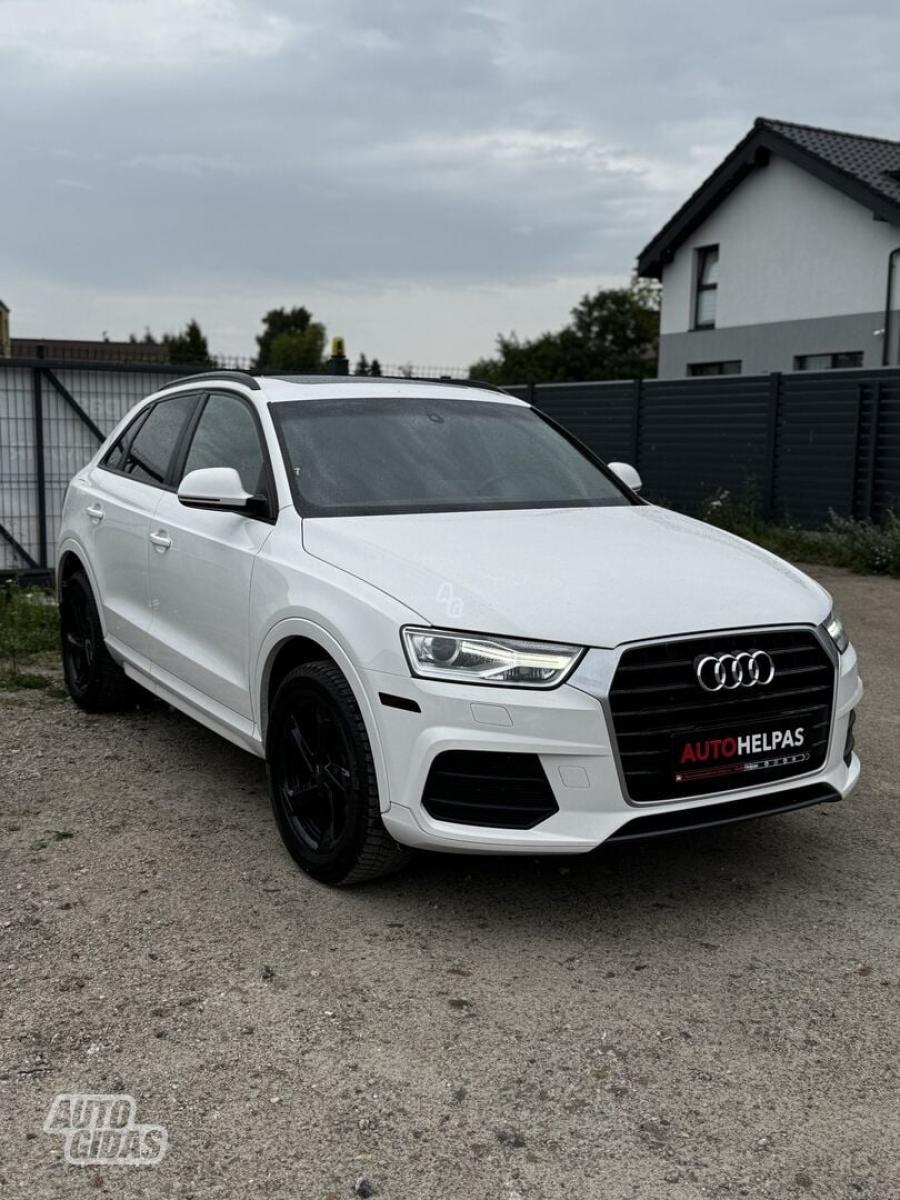 White Audi Q3 2017 in Klaipeda, with an engine capacity of 2.00 L and mileage of 140 thousand km for 13250 €, photo 3 on AUTOMOTO.COM.LV