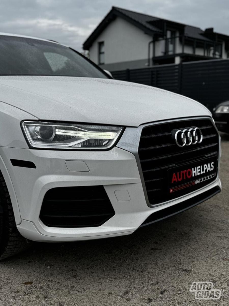 White Audi Q3 2017 in Klaipeda, with an engine capacity of 2.00 L and mileage of 140 thousand km for 13250 €, photo 5 on AUTOMOTO.COM.LV