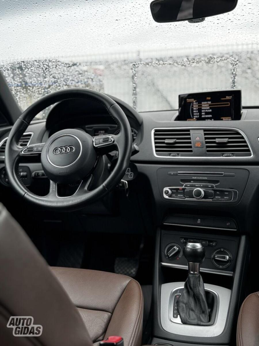 White Audi Q3 2017 in Klaipeda, with an engine capacity of 2.00 L and mileage of 140 thousand km for 13250 €, photo 10 on AUTOMOTO.COM.LV