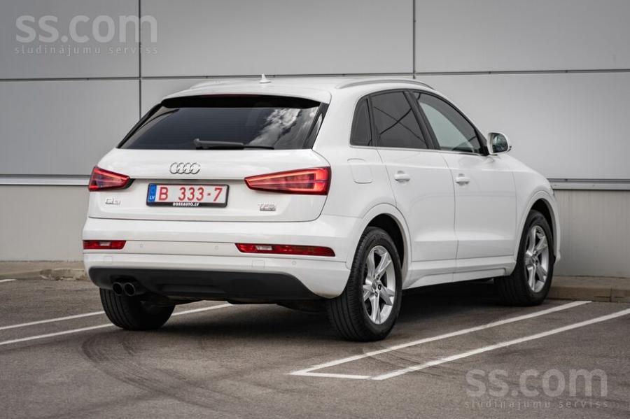Balts Audi Q3 2017 Rīga, ar dzinēja tilpumu 2.00 L un nobraukumu 146 tūkst. km par 15950 €, foto 5 vietnē AUTOMOTO.COM.LV