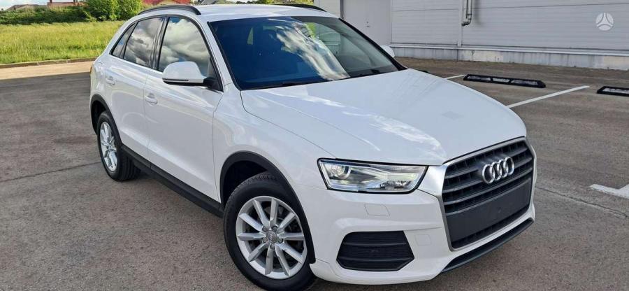 White Audi Q3 2018 in Panevezys, with an engine capacity of 2.00 L and mileage of 139 thousand km for 12900 €, photo 1 on AUTOMOTO.COM.LV