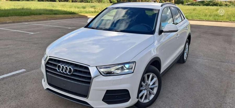 White Audi Q3 2018 in Panevezys, with an engine capacity of 2.00 L and mileage of 139 thousand km for 12900 €, photo 3 on AUTOMOTO.COM.LV
