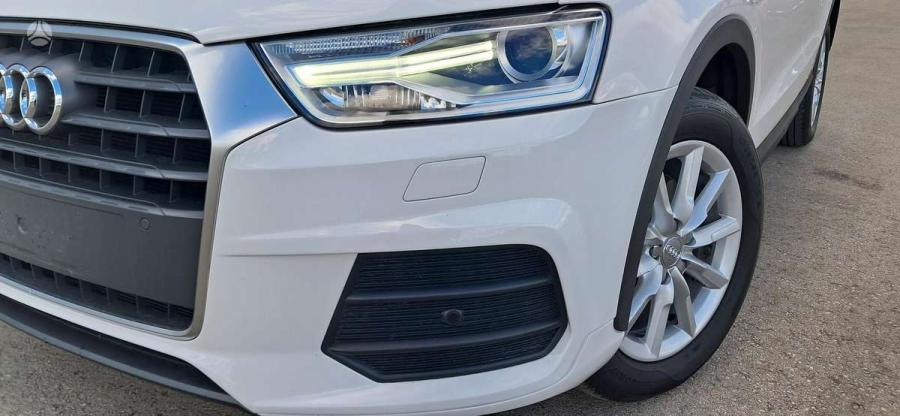 White Audi Q3 2018 in Panevezys, with an engine capacity of 2.00 L and mileage of 139 thousand km for 12900 €, photo 14 on AUTOMOTO.COM.LV
