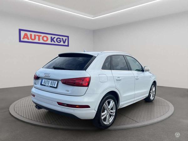 White Audi Q3 2018 in Kaunas, with an engine capacity of 2.00 L and mileage of 195 thousand km for 14499 €, photo 5 on AUTOMOTO.COM.LV