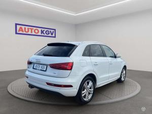 White Audi Q3 2018 in Kaunas, with an engine capacity of 2.00 L and mileage of 195 thousand km for 14499 €, photo 6 on AUTOMOTO.COM.LV