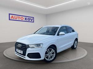 White Audi Q3 2018 in Kaunas, with an engine capacity of 2.00 L and mileage of 195 thousand km for 14499 €, photo  on AUTOMOTO.COM.LV